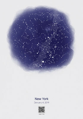 Custom Star Map Gift - Create Personalized Star Map | Below The Stars